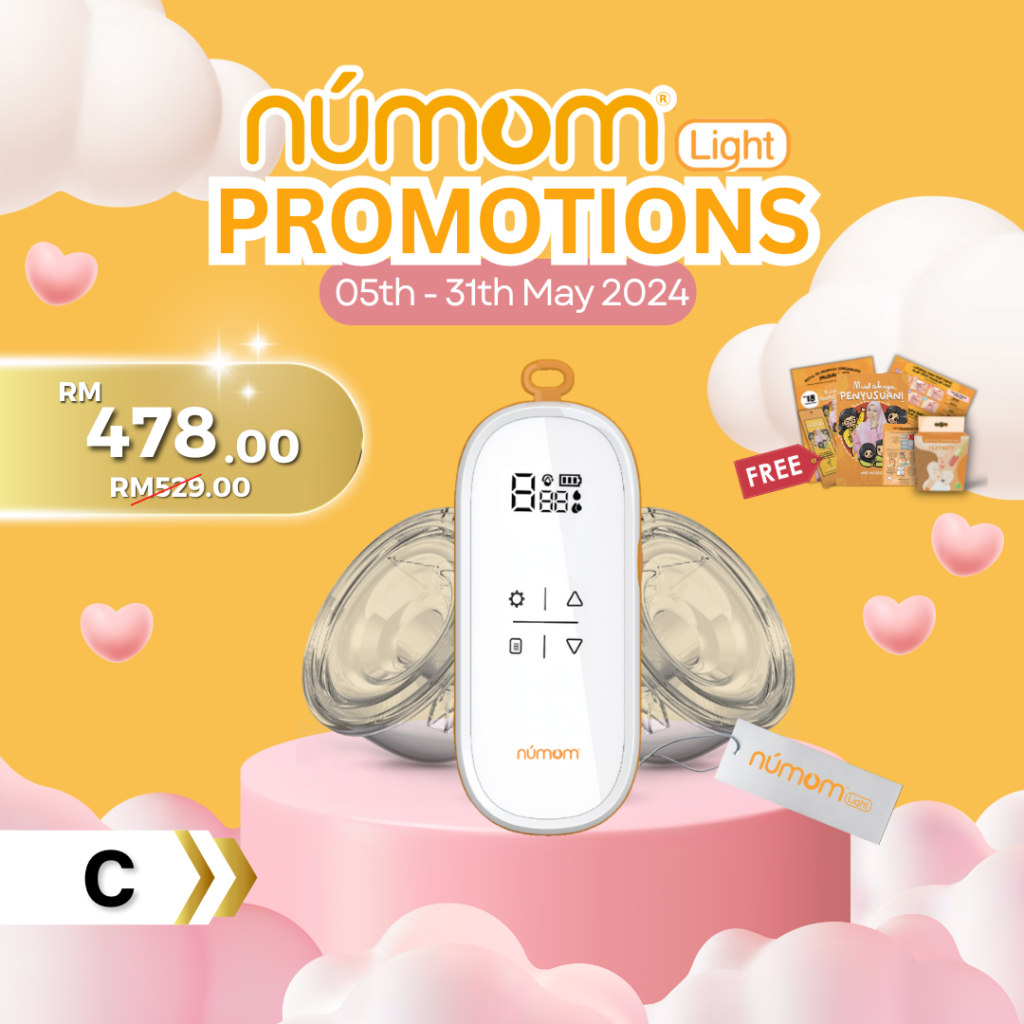 [READY STOCK] Numom Light Double Electric Breastpump - NumomMalaysia